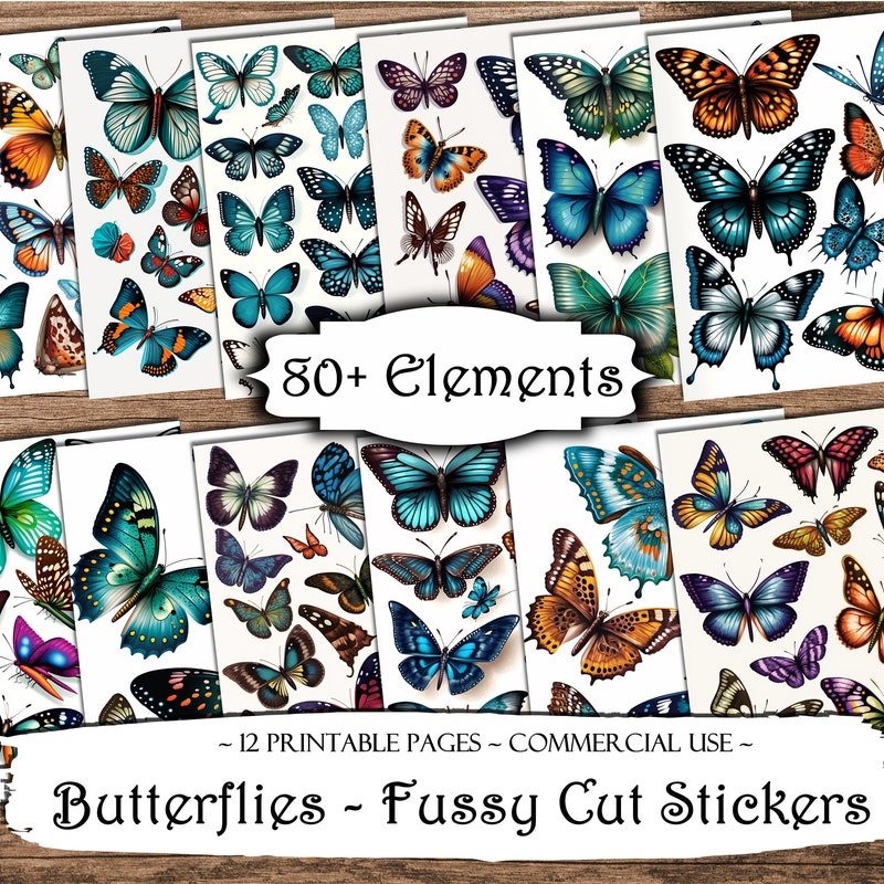 Butterfly Stickers - Etsy