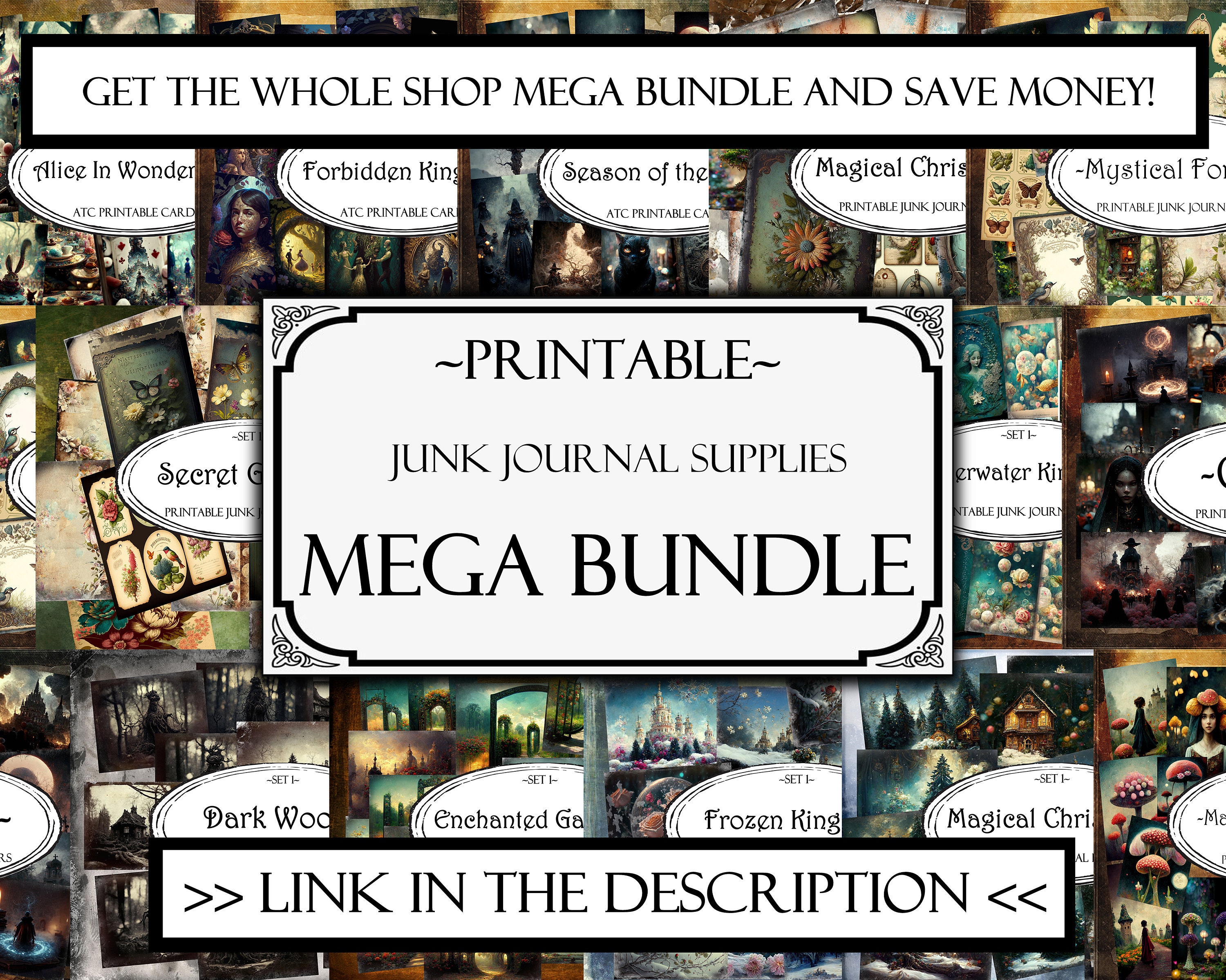 Printable Vampire Journal Papers Scrapbooking Pages Junk - Etsy