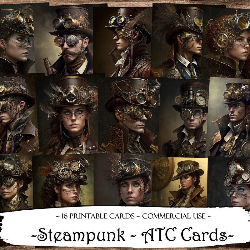 Steampunk Cards - Etsy