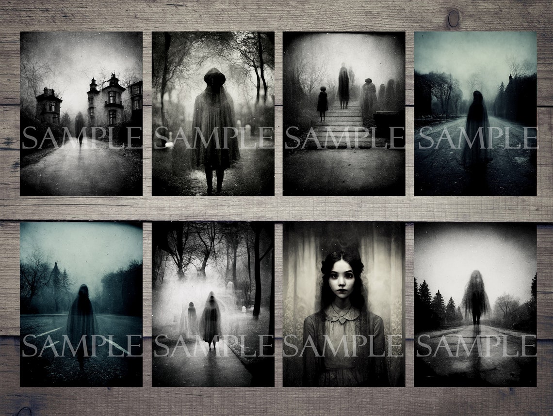 Dark Spooky Printable Journal Pages: Ephemera Scrapbook Paper (digital ...