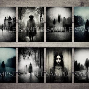 Dark Spooky Printable Journal Pages: Ephemera Scrapbook Paper (digital ...