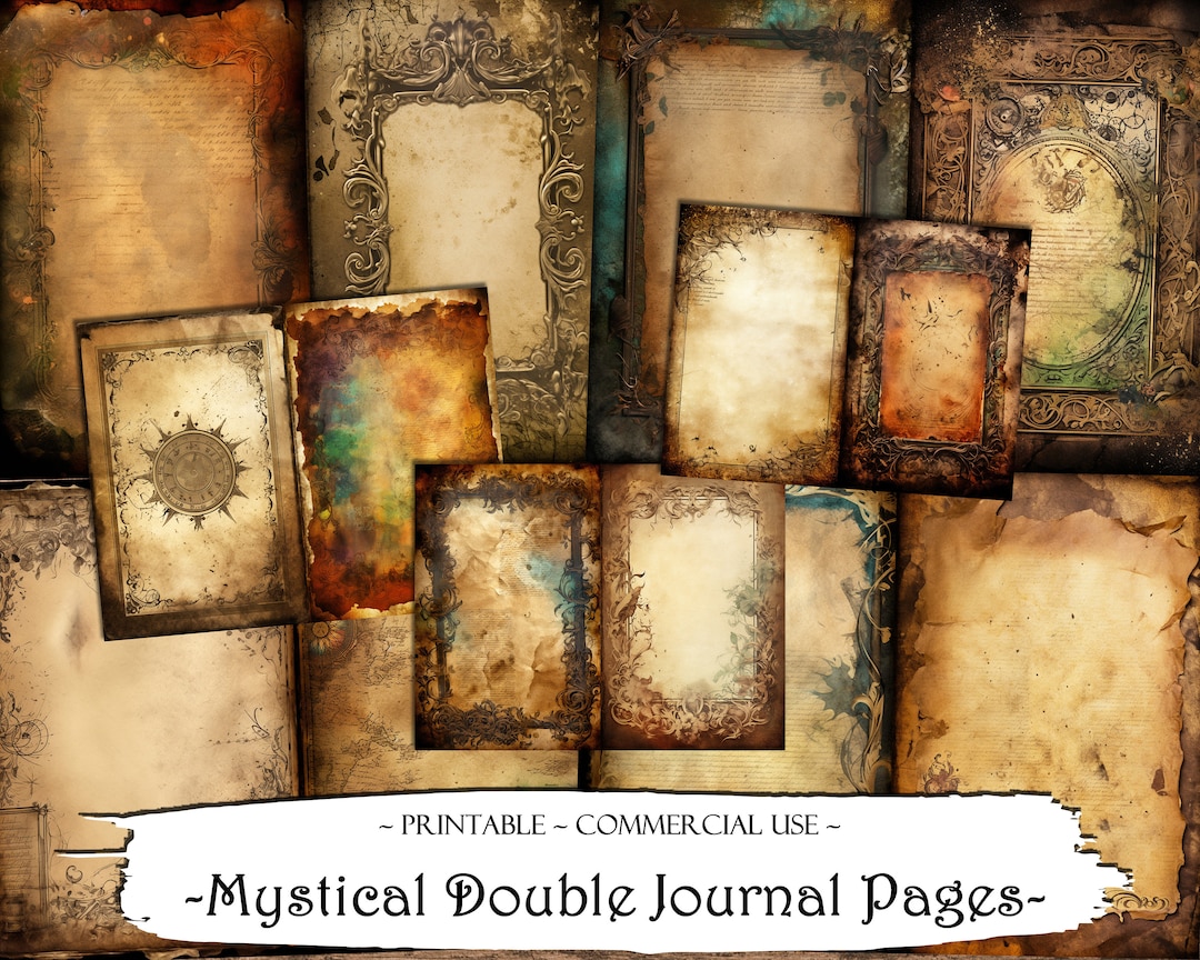 Mystical Journal Pages, Junk Journal Kit, Scrapbooking Pages, Junk ...