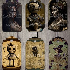 Voodoo Junk Journal Tags, Printable Tags, Junk Journal Supplies ...