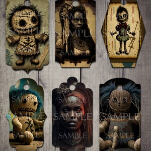 Voodoo Junk Journal Tags, Printable Tags, Junk Journal Supplies ...