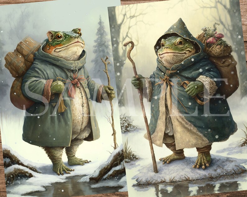 Mr. Frog ATC Cards: Printable Junk Journal Ephemera (digital Download ...