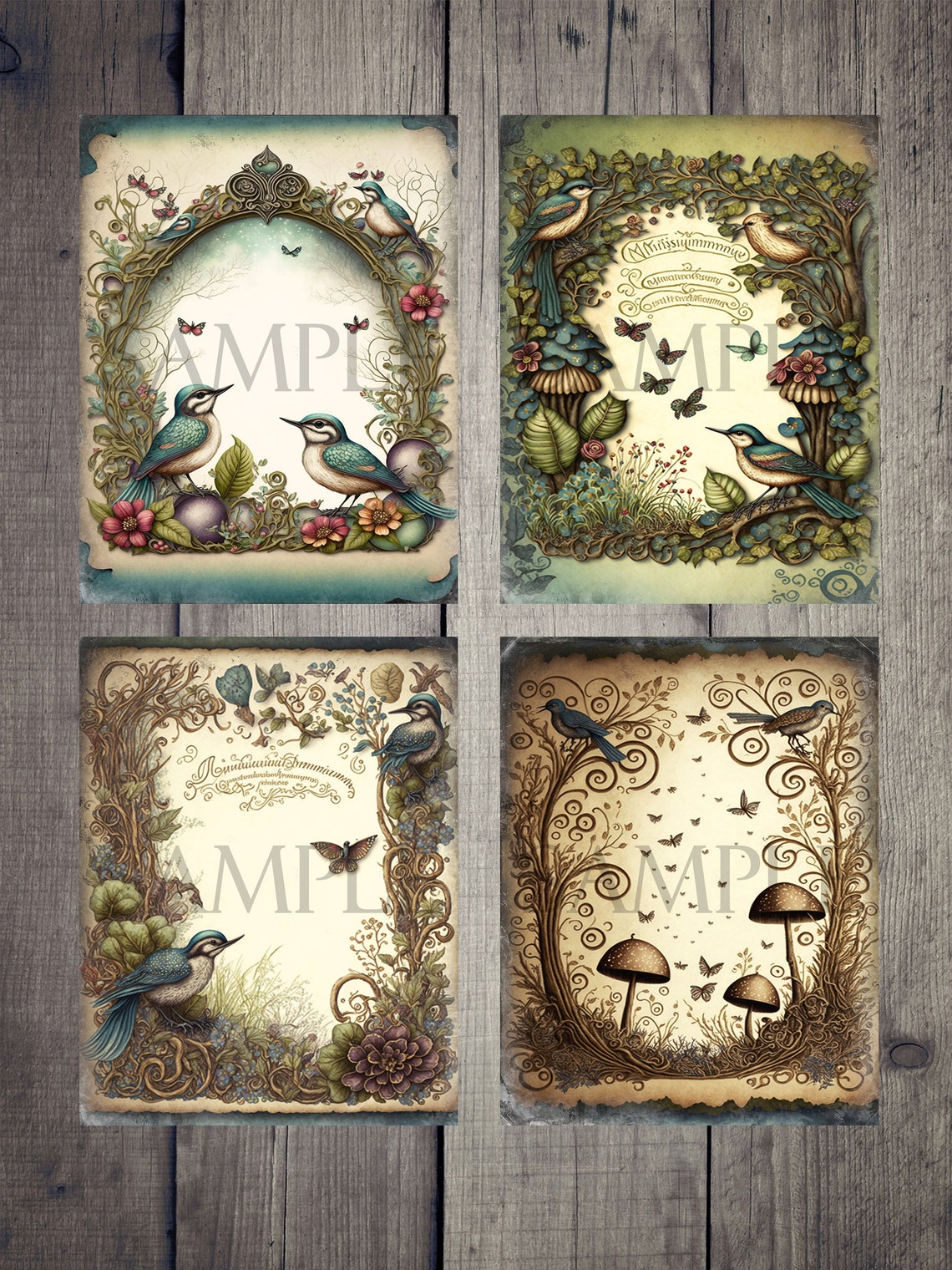 Mystical Forest Junk Journal Kit Junk Journal Supplies Junk - Etsy