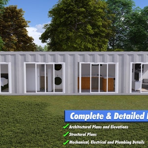 40ft High Cube Container Home – 1 Bed, 1 Bath, Kitchen/living Area ...