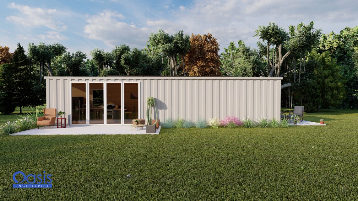 Engineered Shipping Container House Plans A1 - Etsy