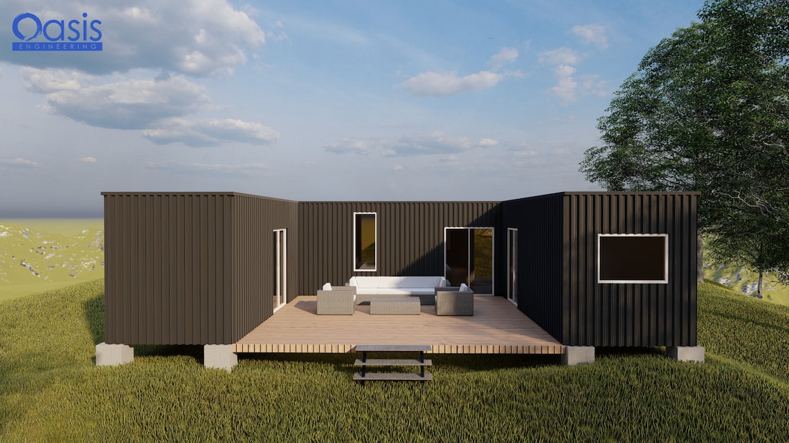 Pre-engineered Shipping Container Home Plans D1 - Etsy
