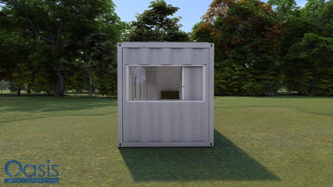 40ft High Cube Container Home – 1 Bed, 1 Bath, Kitchen/living Area ...