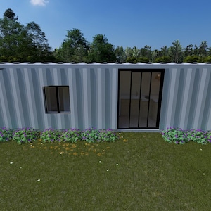 40ft High Cube Container Home – 1 Bed, 1 Bath, Kitchen/living Area ...