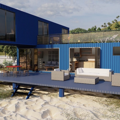 Pre-engineered Shipping Container Home Plans C1 - Etsy