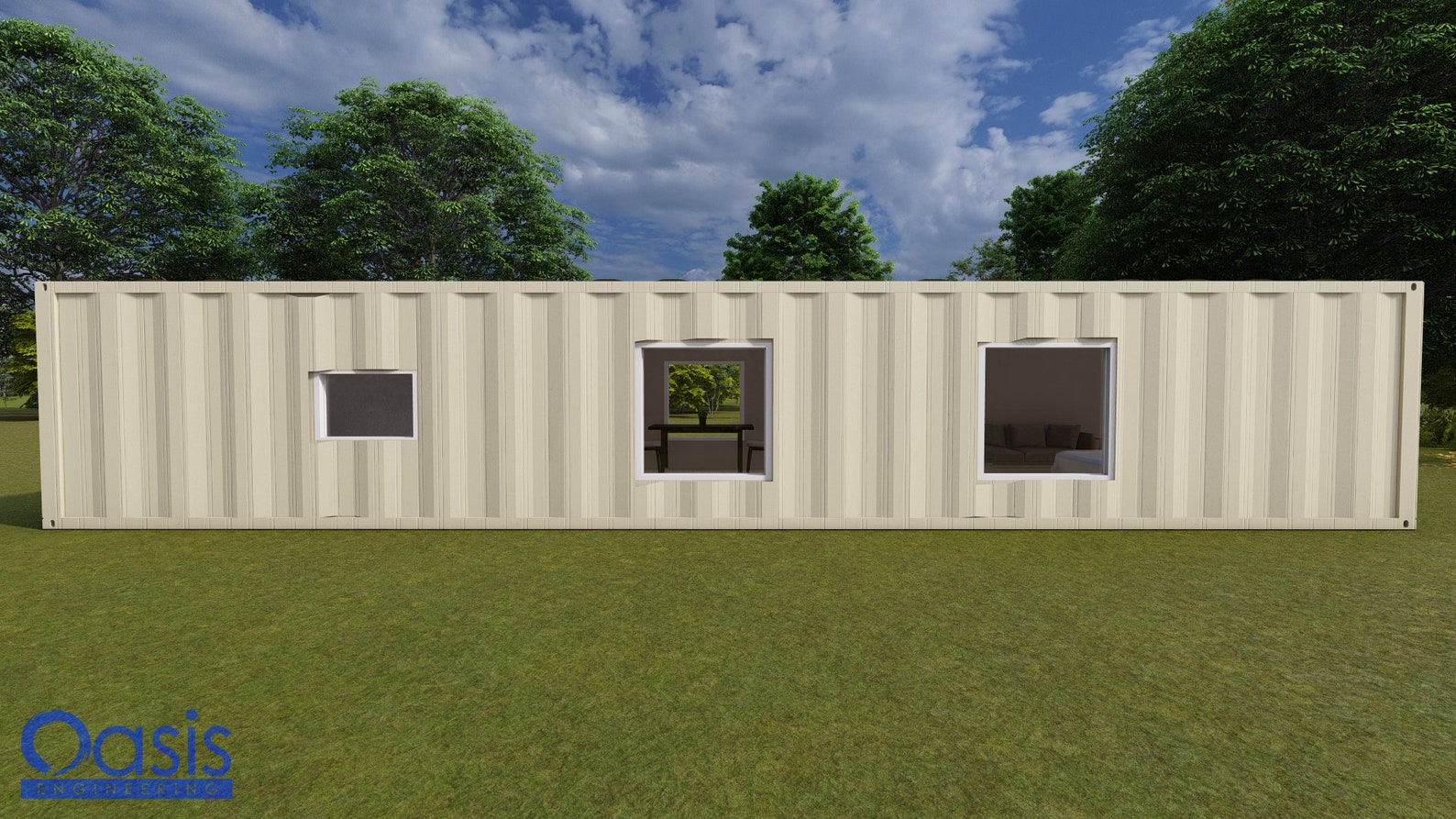 40ft Double Container Home Plans – Spacious One Bedroom Studio With ...