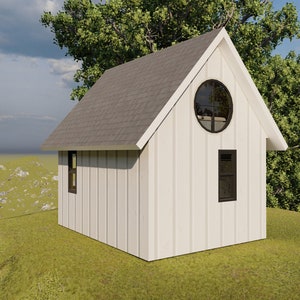 Tiny Home Plans: 16x12ft DIY ADU Plan Set With Loft Bedroom - Etsy