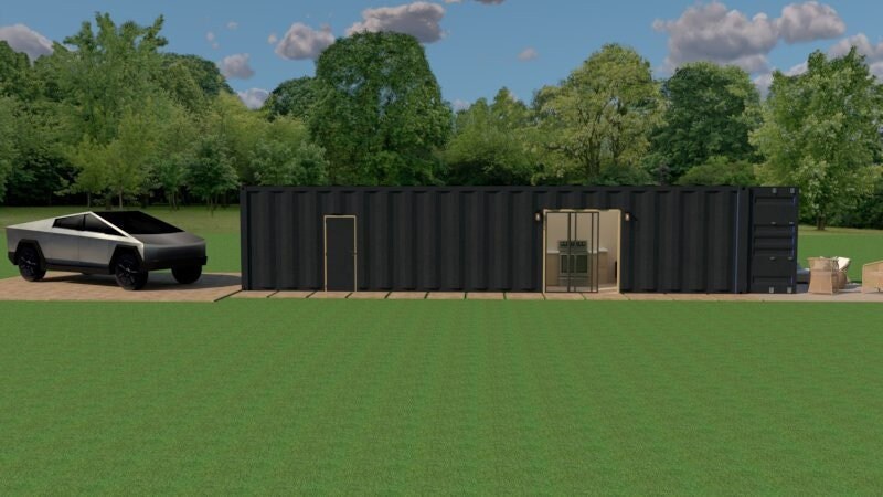 Shipping Container House Plans: Cyber Space A2 PRE-SALE - Etsy