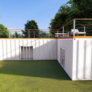 Premium Pre-engineered 480sqft Shipping Container Home Plans: 40ft ...