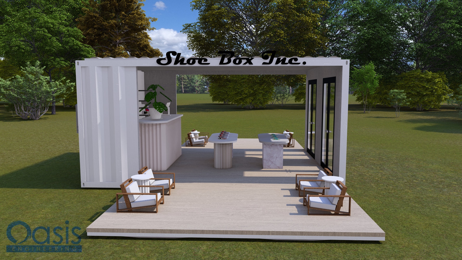 DIY 2x20ft Container Shop Plans Shoe Box Inc Customizable Retail Space ...