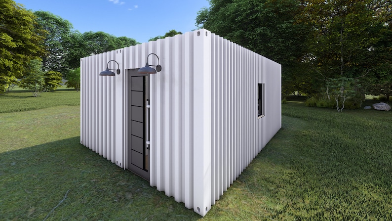 Shipping Container ADU Plans - 320 Sq-ft Studio - Etsy