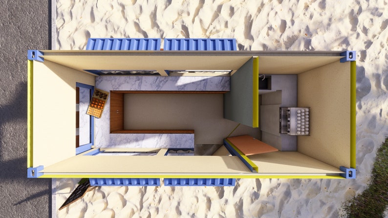 Plans for 20ft Shipping Container Bar: Perfect for Breakfast, Sushi ...