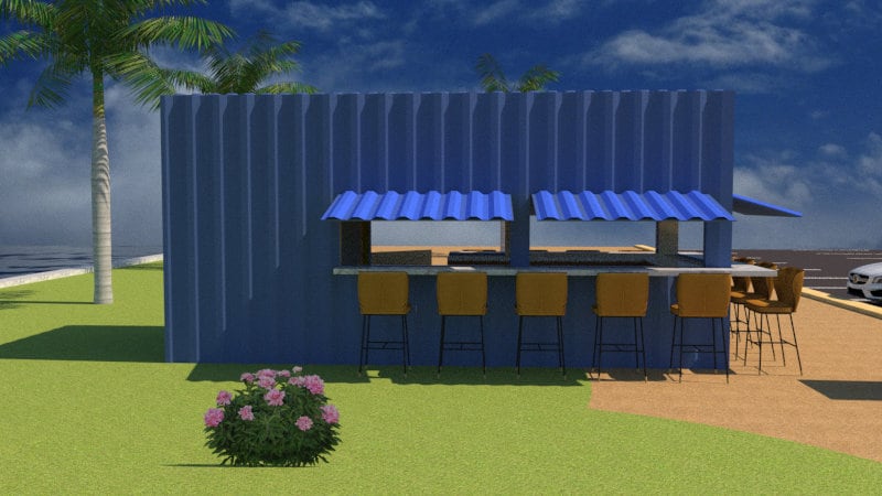 Plans for 20ft Shipping Container Bar: Perfect for Breakfast - Etsy Canada