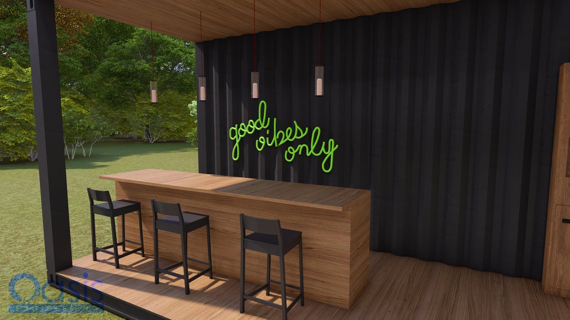 20ft Shipping Container Patio Bar: DIY Plans - Etsy