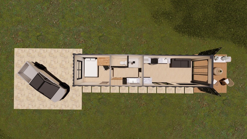 Shipping Container House Plans: Cyber Space – A2 | DIY Tiny House ...