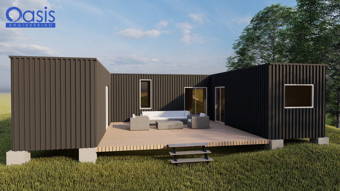 Pre-engineered Shipping Container Home Plans D1 - Etsy