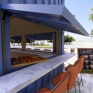 Plans for 20ft Shipping Container Bar: Perfect for Breakfast, Sushi ...