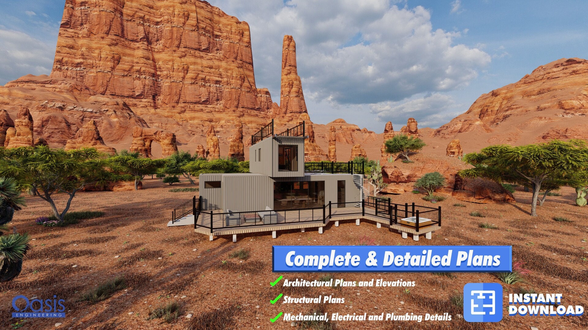 Oasis Container Homes - Custom DIY Plans & Engineering