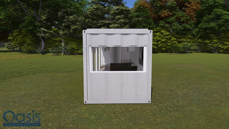 40ft High Cube Container Home – 1 Bed, 1 Bath, Kitchen/living Area ...