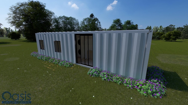 40ft High Cube Container Home – 1 Bed, 1 Bath, Kitchen/living Area ...