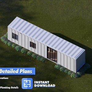 40ft High Cube Container Home – 1 Bed, 1 Bath, Kitchen/living Area ...