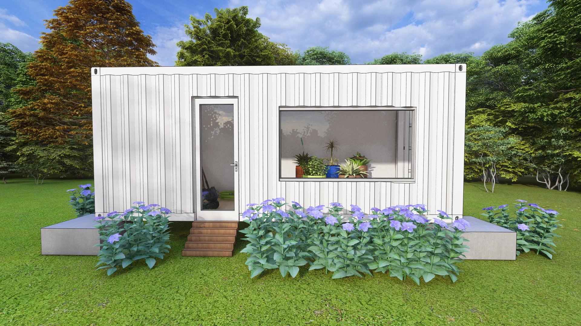 20ft Shipping Container: Garden Workshop & Storage Plans - Etsy