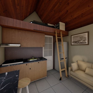 Tiny Home Plans: 16x12ft DIY ADU Plan Set With Loft Bedroom - Etsy