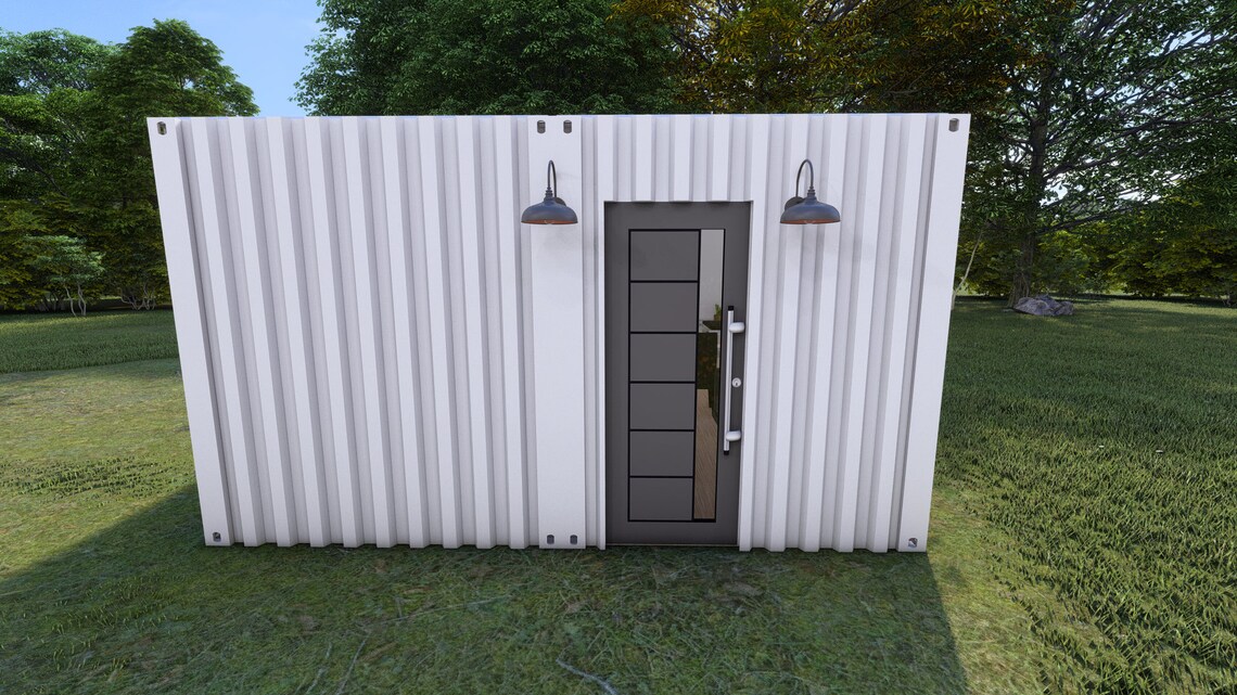 Shipping Container ADU Plans - 320 Sq-ft Studio - Etsy