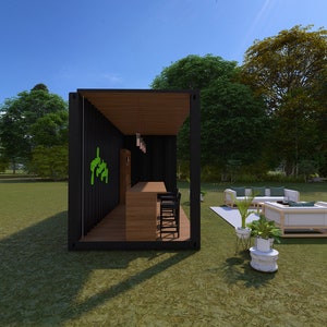 20ft Shipping Container Patio Bar: DIY Plans - Etsy