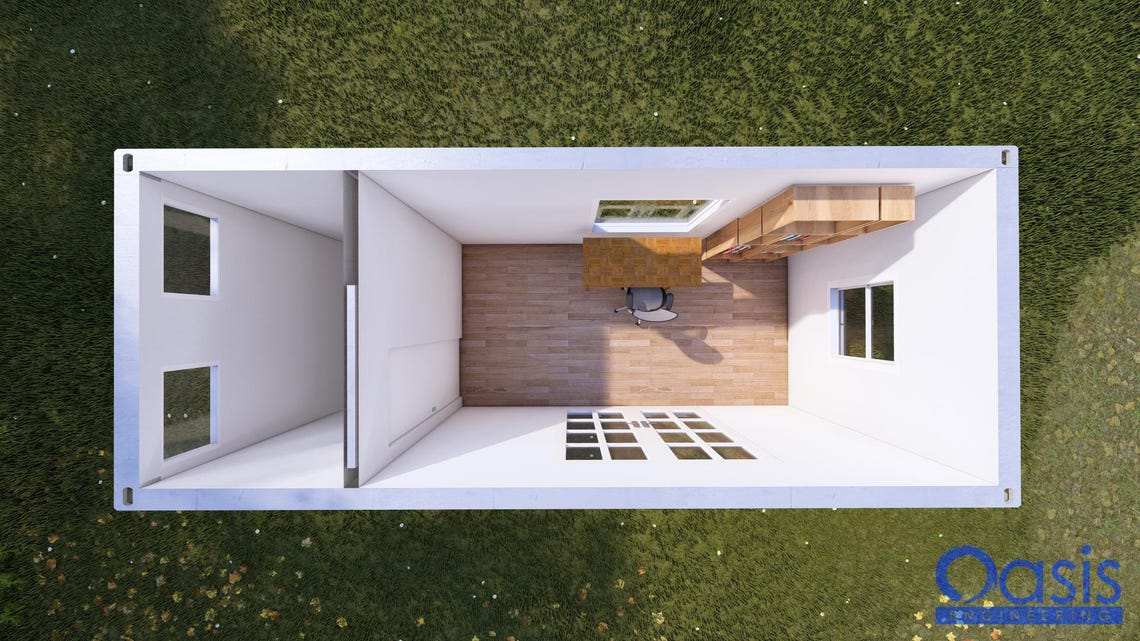 20x8 Shipping Container Tiny Office - Minimalist Living– Ideal for ...