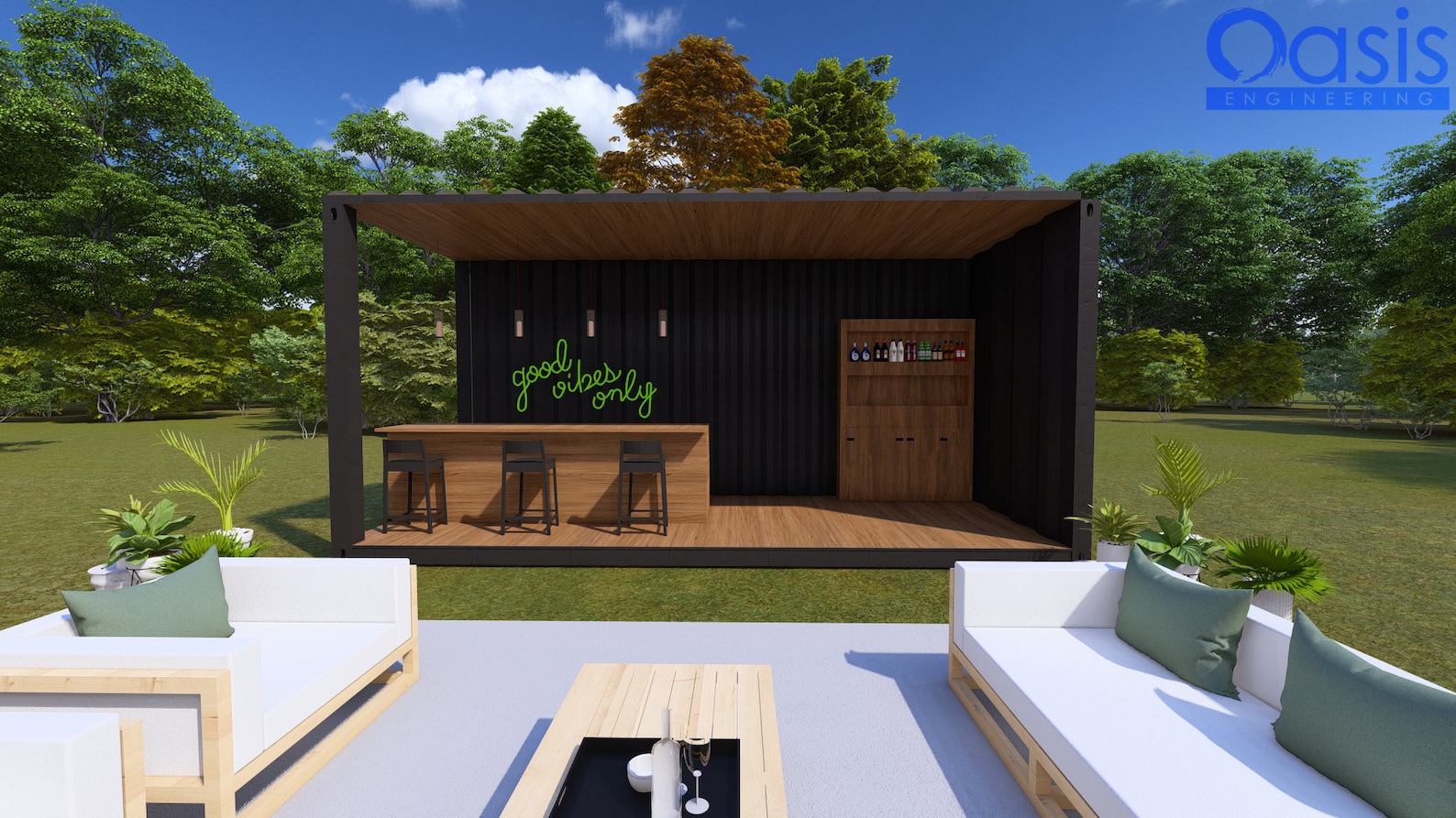 20ft Shipping Container Patio Bar: DIY Plans - Etsy