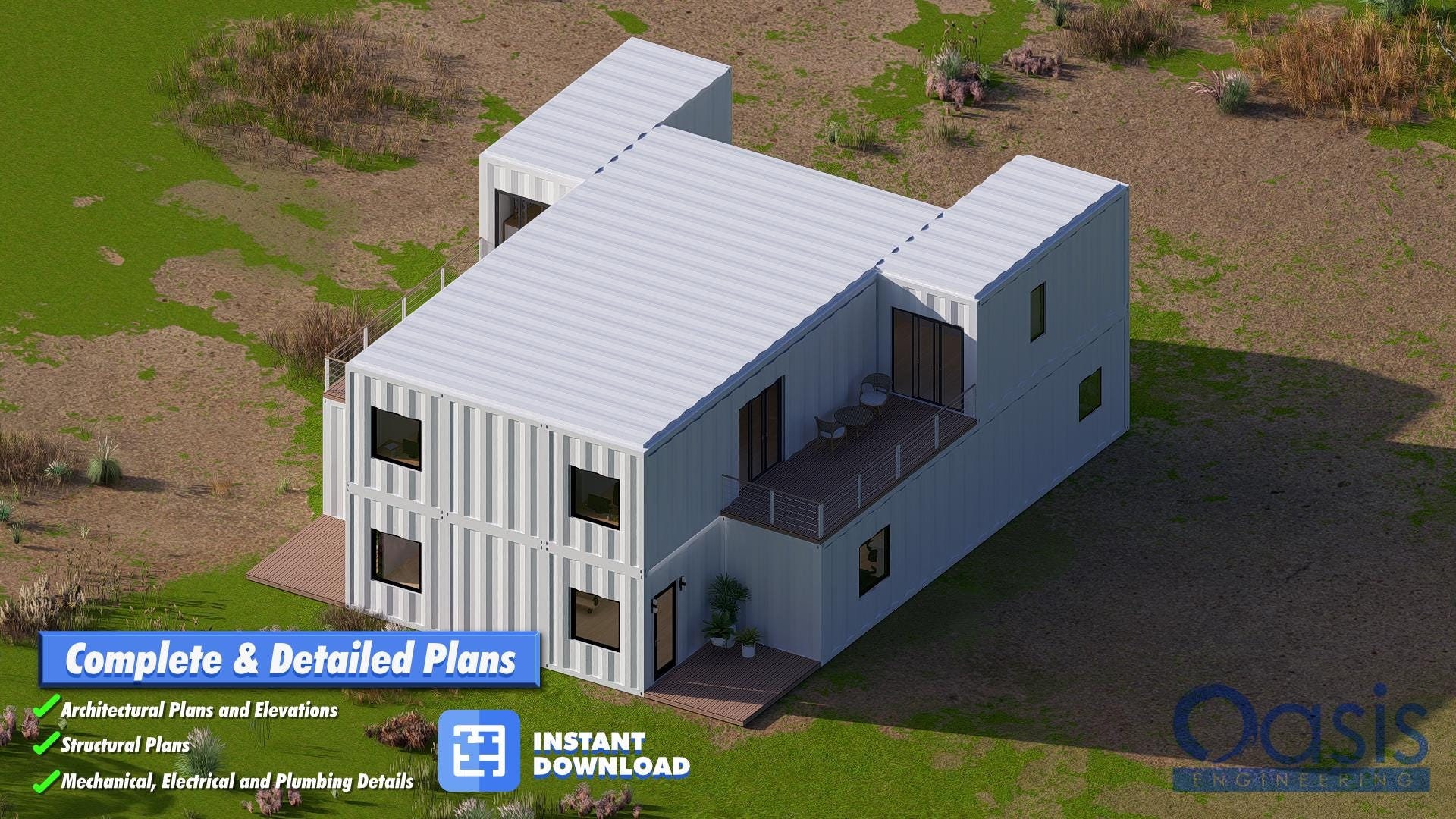 Oasis Container Homes - Custom DIY Plans & Engineering