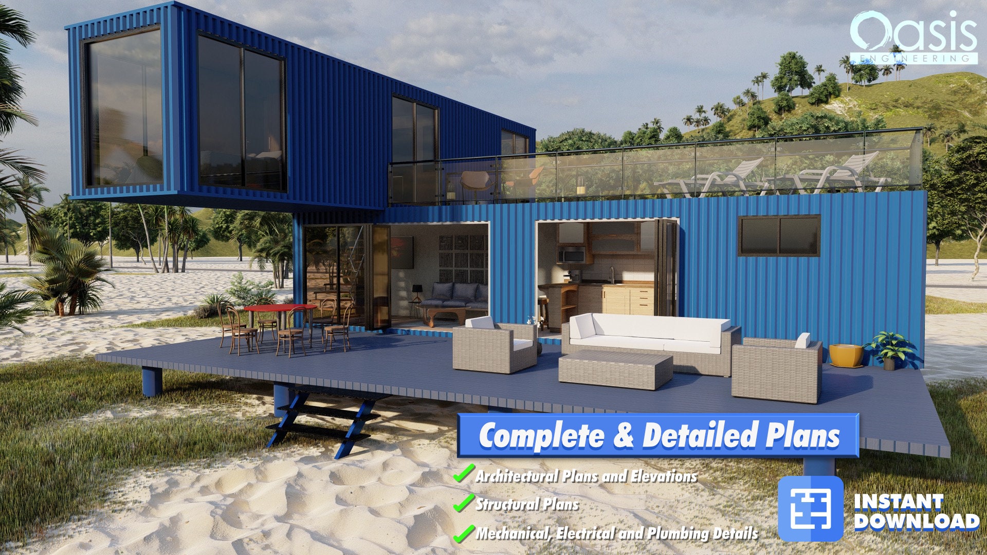 Oasis Container Homes - Custom DIY Plans & Engineering