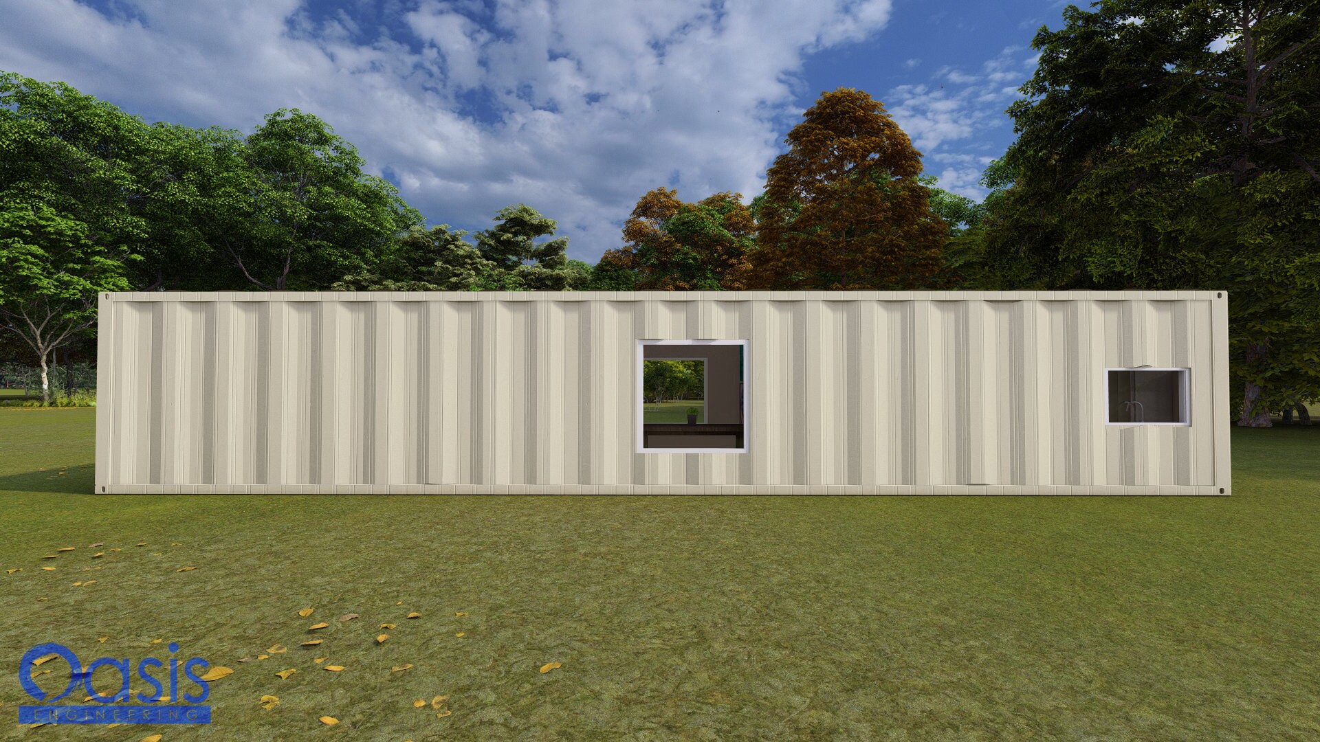 40ft Double Container Home Plans – Spacious One Bedroom Studio With Luxury Bathroom – DIY Modern ...