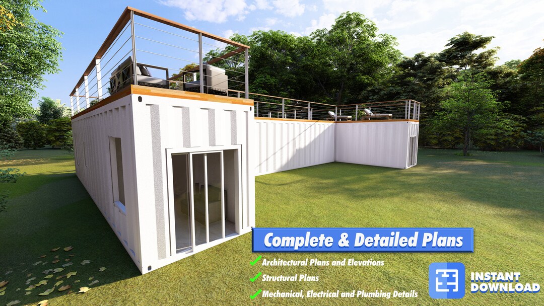 Innovative 960sqft Pre-engineered Shipping Container Home Plans: H ...