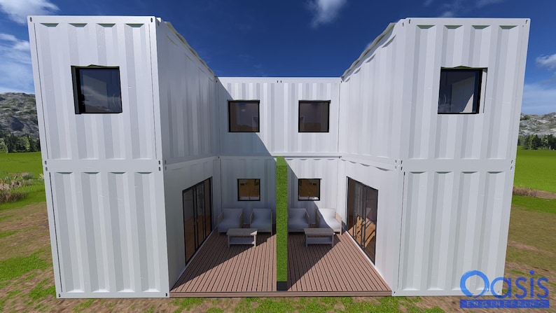 Shibuya Duplex: A Modern 8-container Home for Multi-family and Airbnb ...
