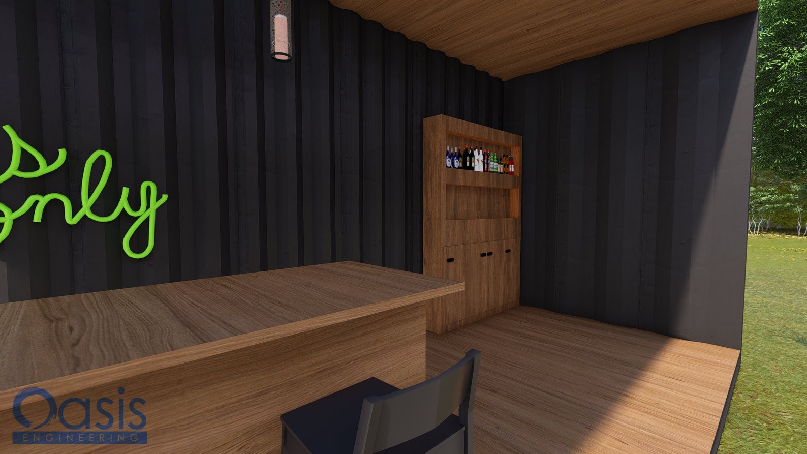 20ft Shipping Container Patio Bar: DIY Plans - Etsy