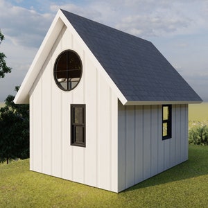 Tiny Home Plans: 16x12ft DIY ADU Plan Set With Loft Bedroom - Etsy