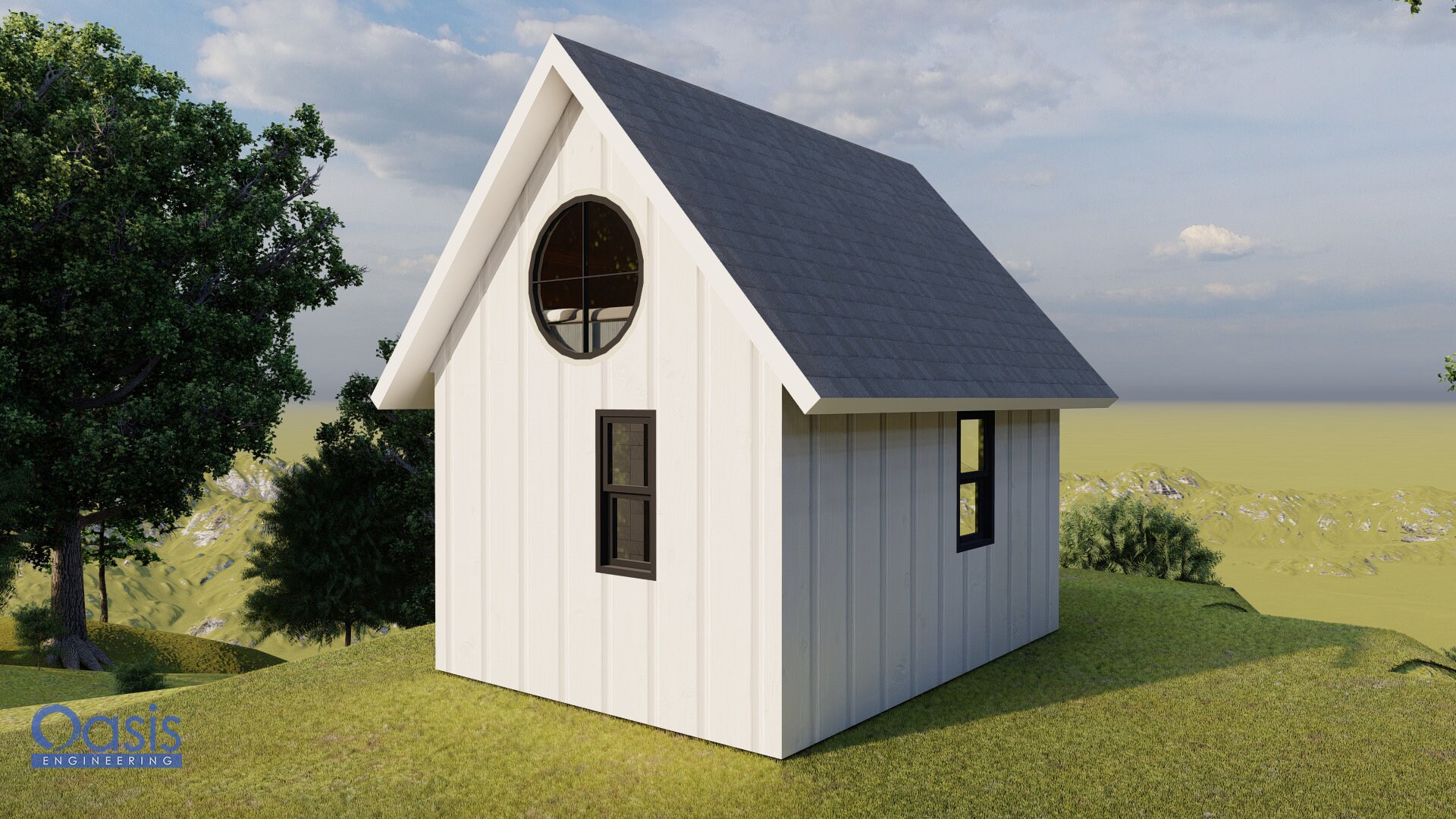 Tiny Home Plans: 16x12ft DIY ADU Plan Set With Loft Bedroom - Etsy