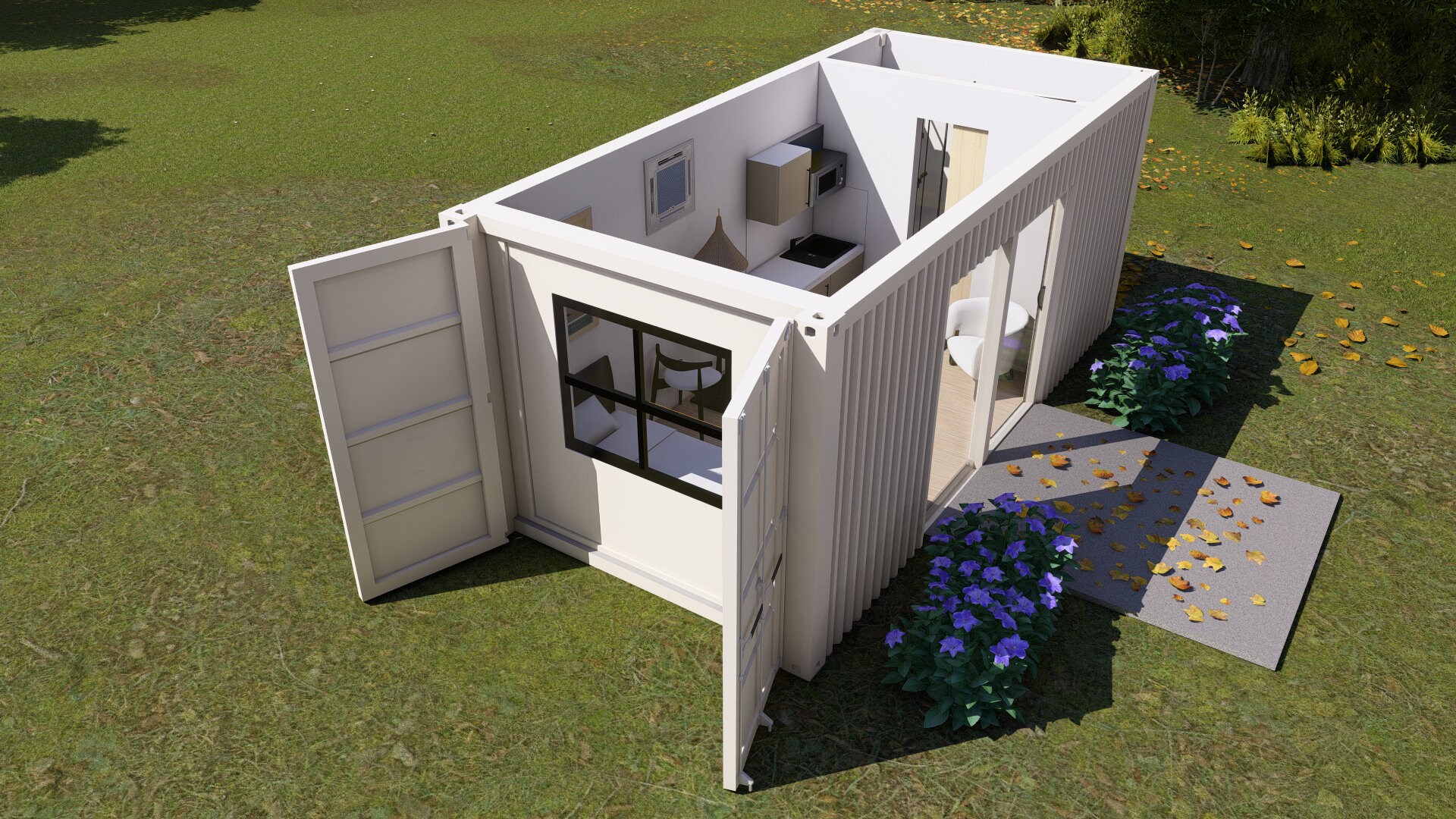 The Urban Loft - Secure and Sleek 20x8 Shipping Container Home Plans ...
