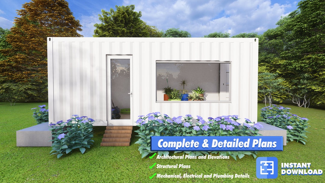 20ft Shipping Container: Garden Workshop & Storage Plans - Etsy