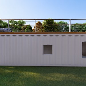 Premium Pre-engineered 480sqft Shipping Container Home Plans: 40ft ...