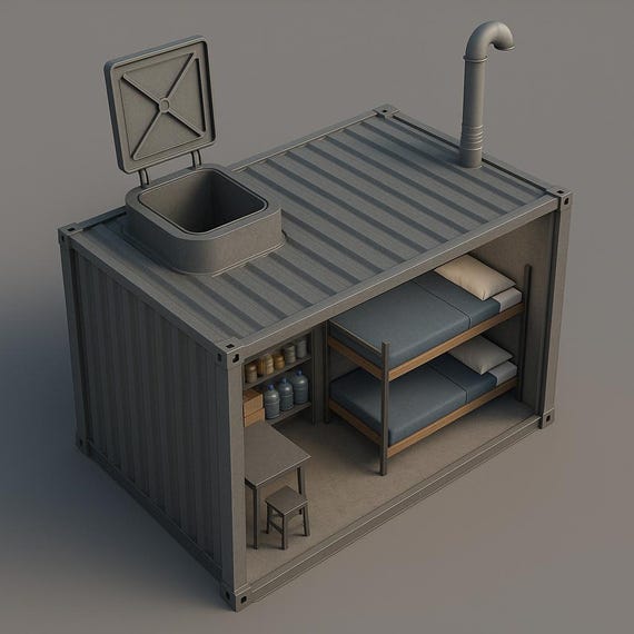 Buried Shipping Container Shelter Plans